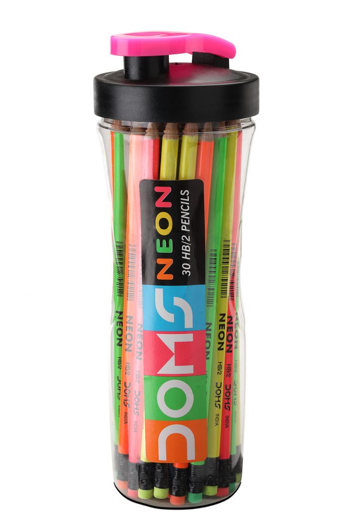7244-doms-neon-rubber-tipped-30-pencils-in-a-sipper-bottle-naman